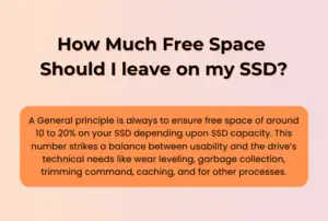 How Much Free Space Should I leave on my SSD?